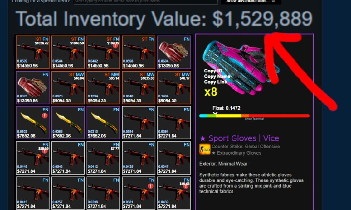 Most Expensive CS2 Inventory of 2025 - Skin.Trade - Buy, Sell & Trade ...