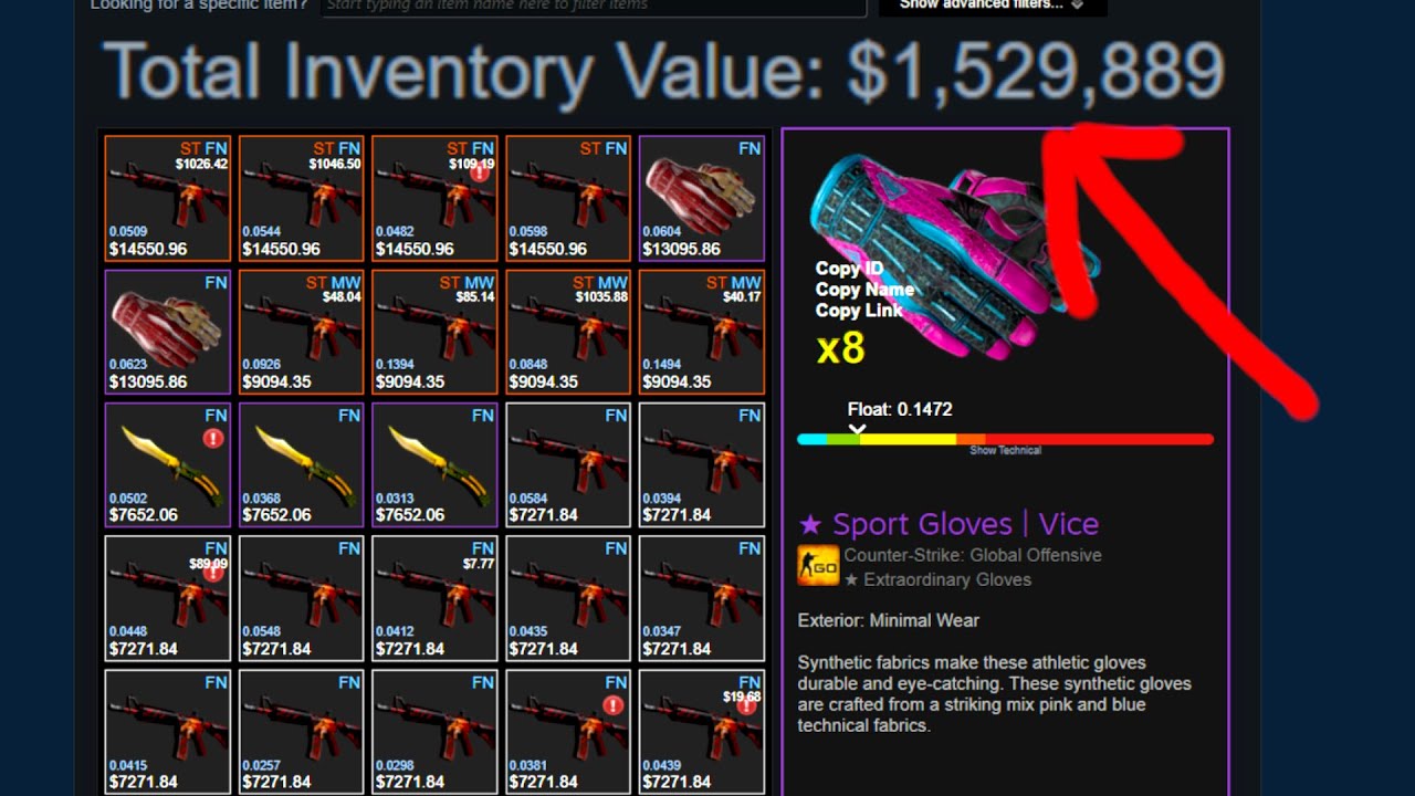 Most Expensive CS2 Inventory of 2025 - Skin.Trade - Buy, Sell & Trade CS2 Skins Instantly